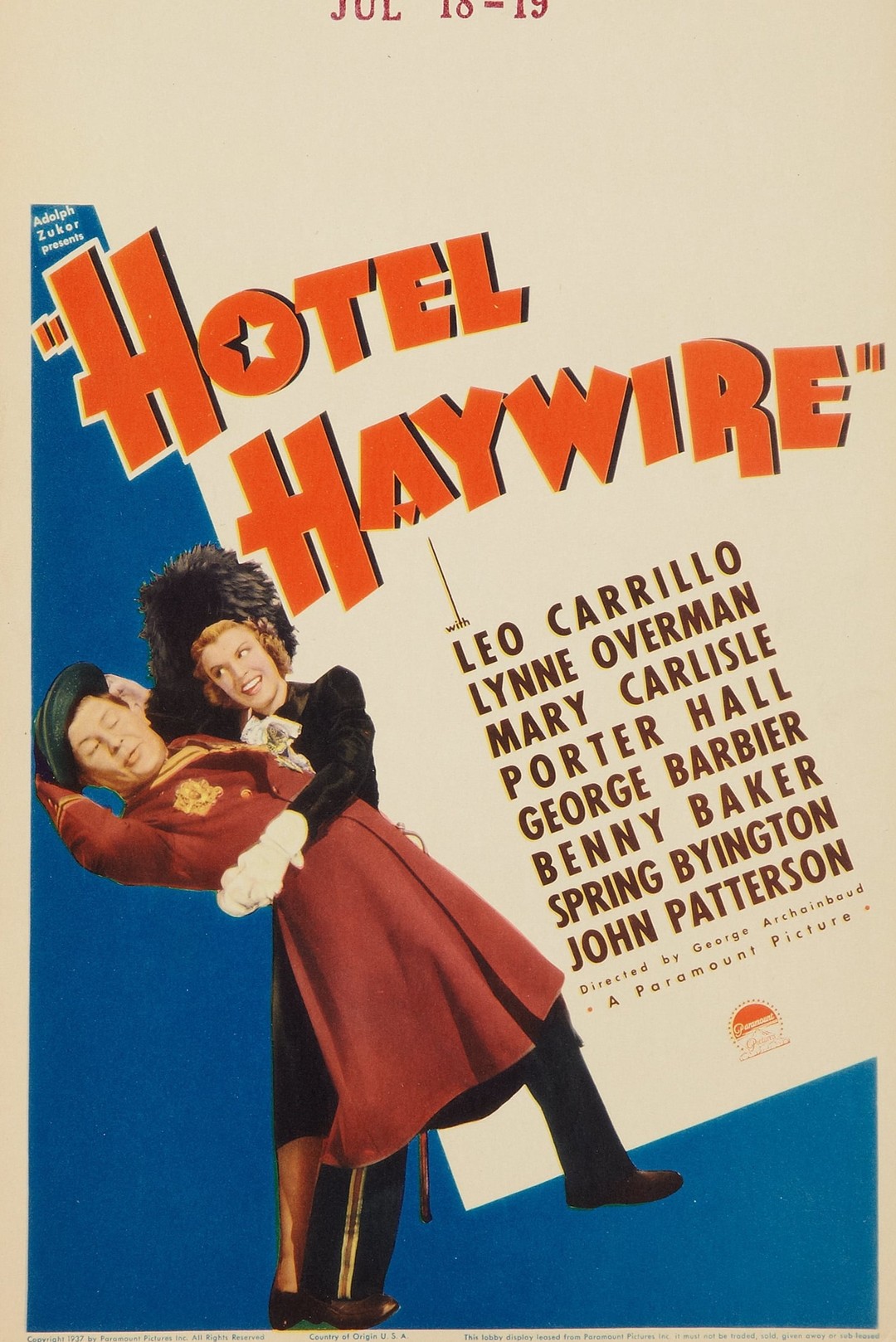 Hotel Haywire (movie, 1937)