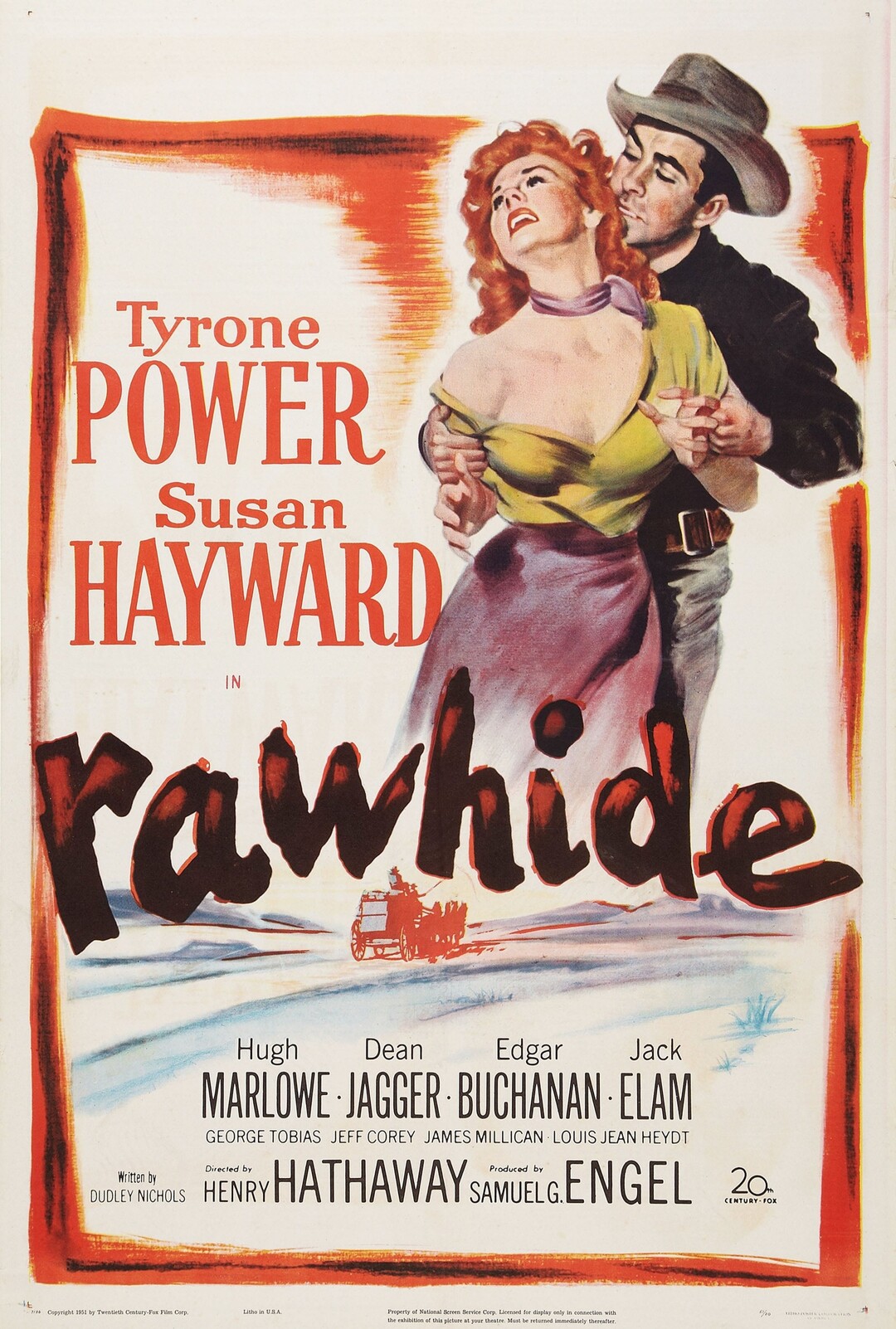Cast - Rawhide (1951)